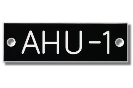 Engraved Plastic Equipment Tags - Marking Services Canada