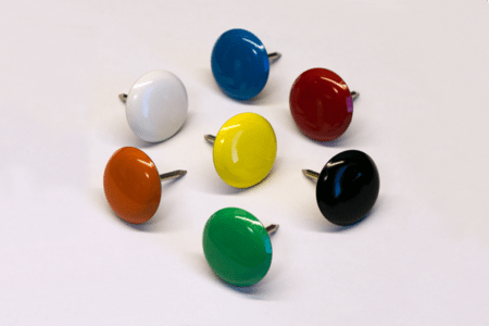 Ceiling Markers - Colored Equipment Locator Tacks - Marking Services Canada