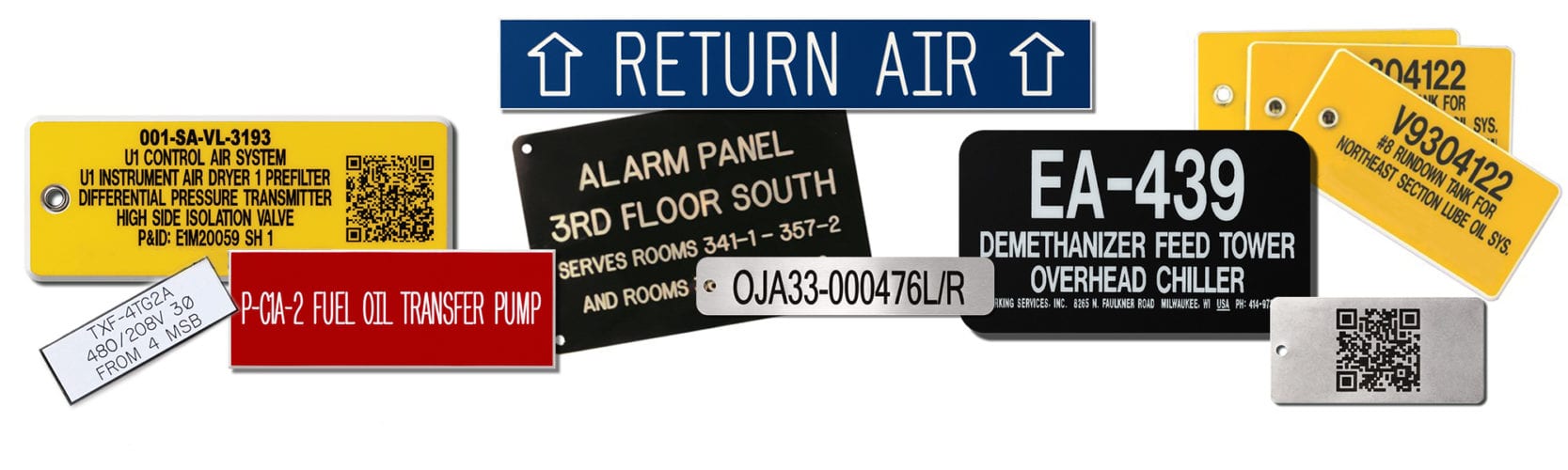 Equipment Tags Header for Marking Services Canada site - Marking ...