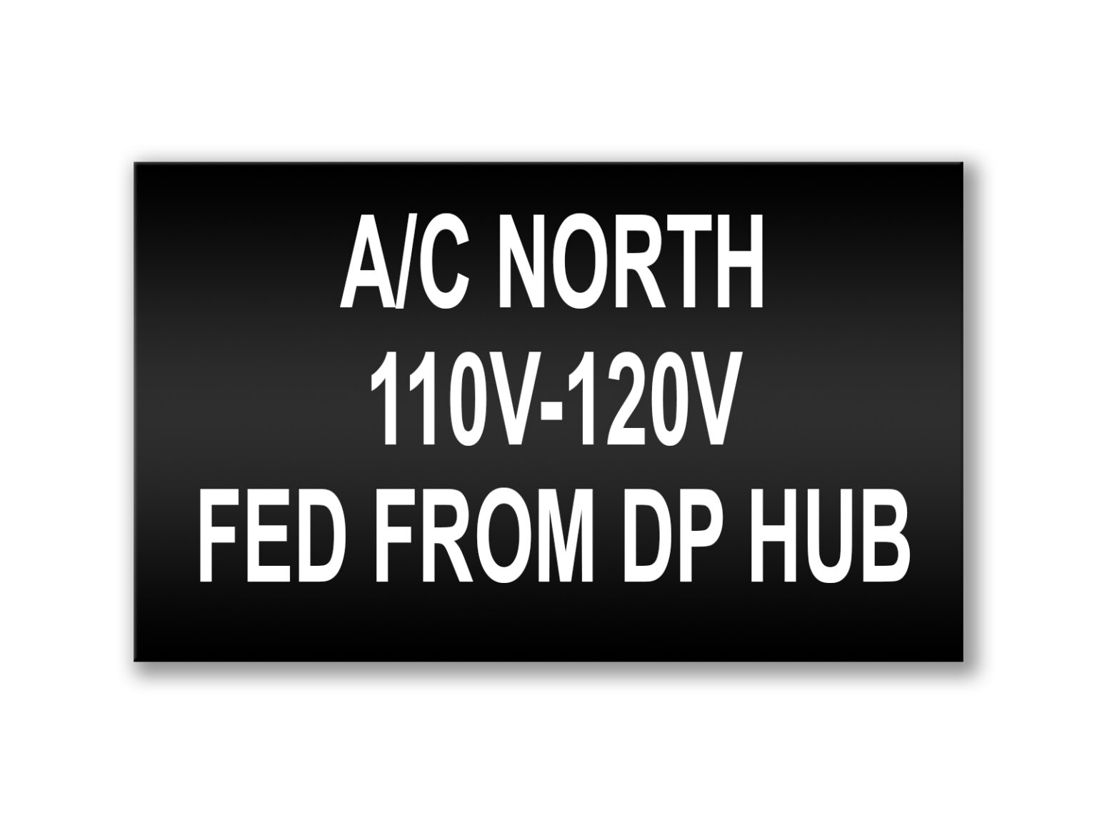 Electrical Control Panel Label - Marking Services Canada